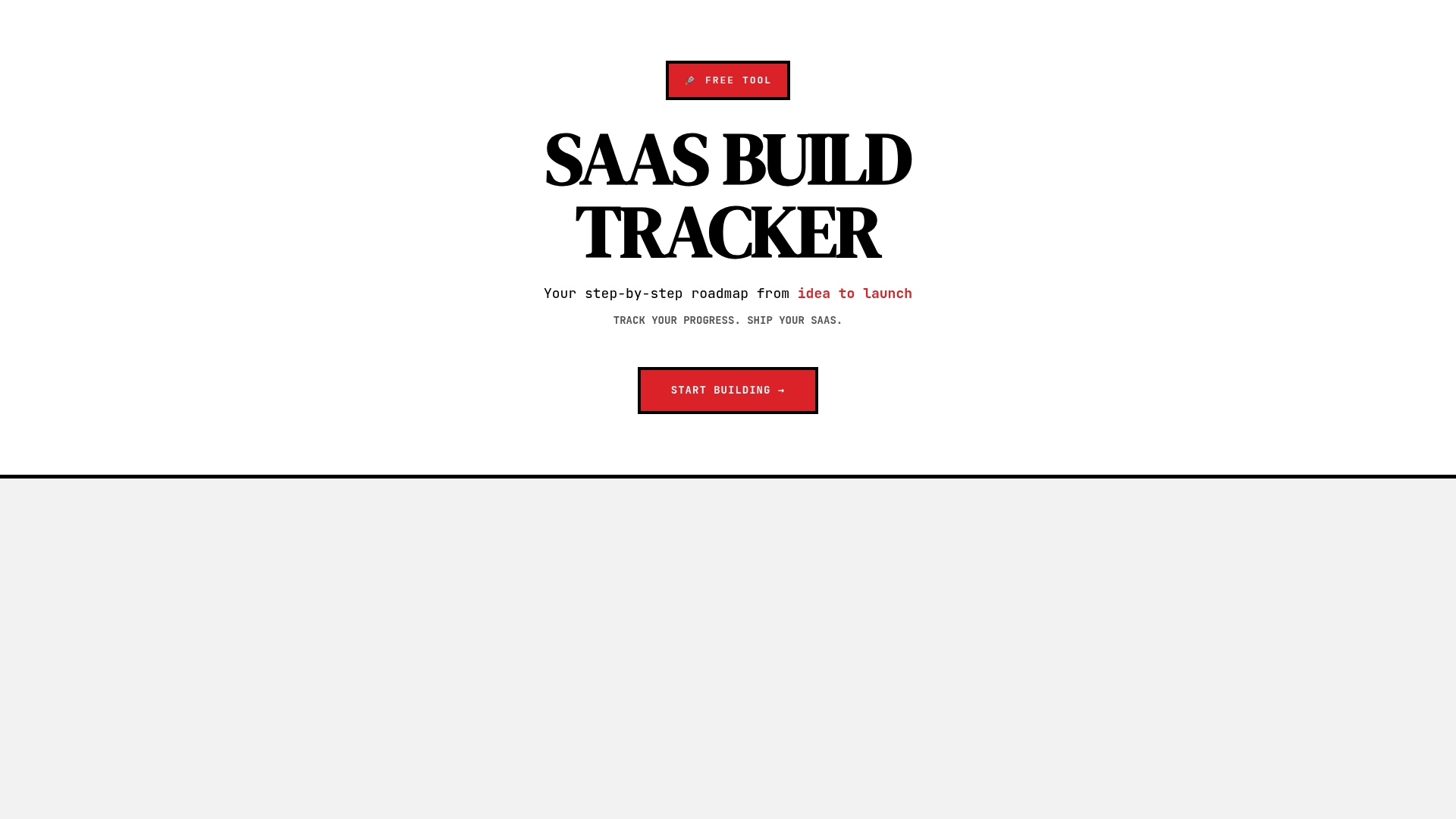 SaaS Build Tracker - Ship Your SaaS Step by Step by @vibehackers ...